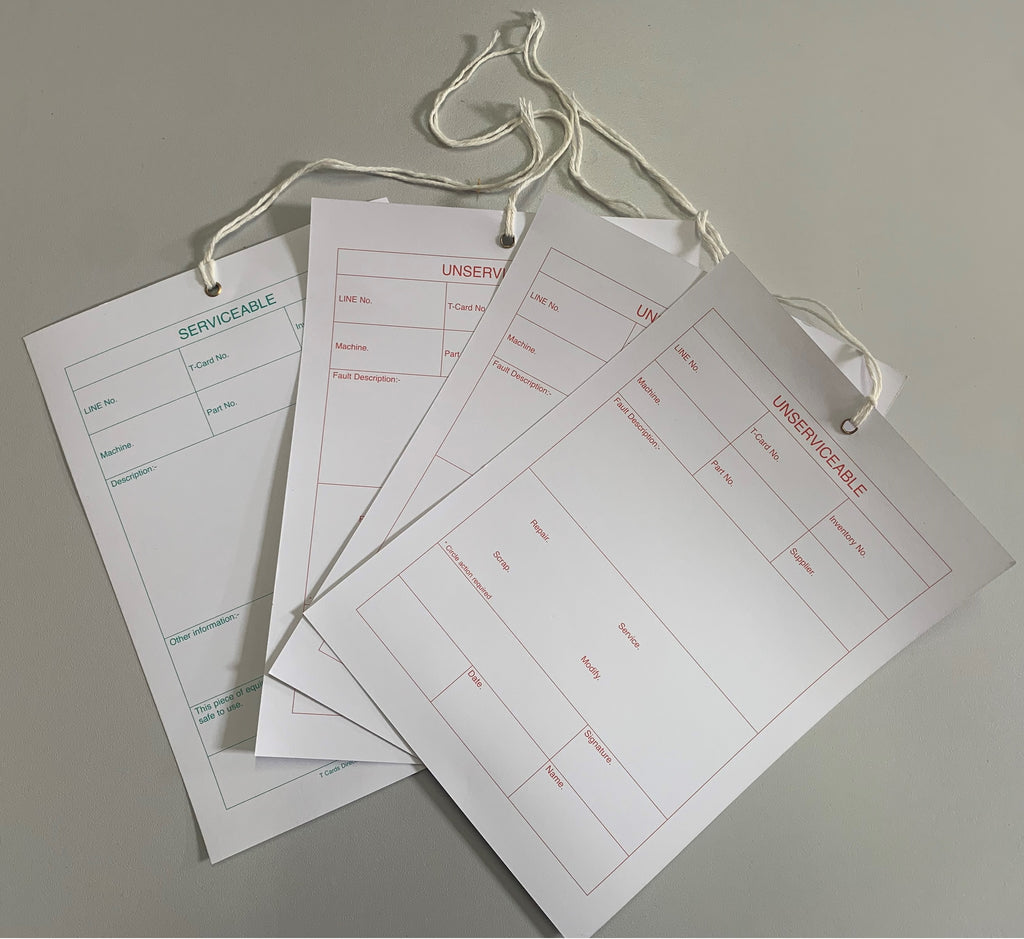 Service Tags ref 1-598-TAG - Reversible – T Cards Direct