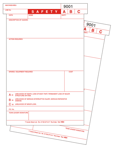 Maintenance / Health & Safety Office Board – T Cards Direct